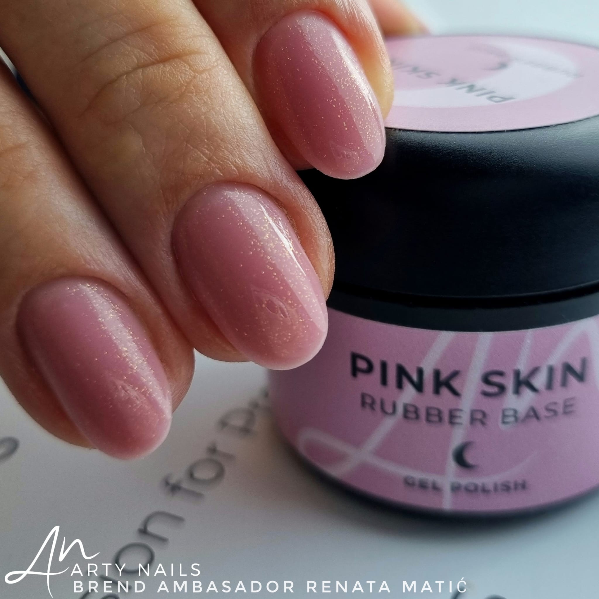 RUBBER BASE – PINK SKIN 5ml (TPO free) – Reforma Arty Nails Slovenija